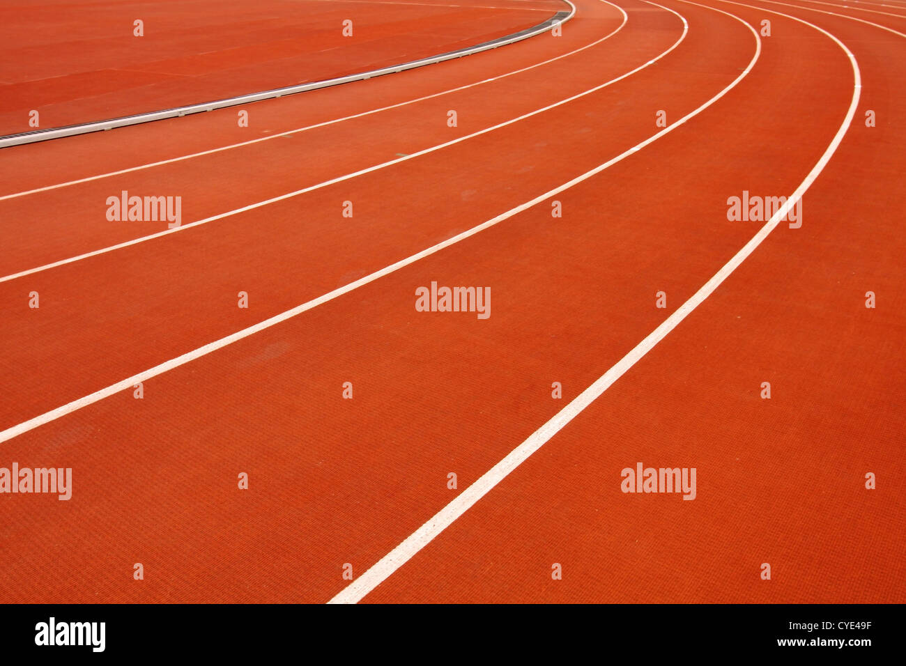 Running track lanes for athletes Stock Photo - Alamy