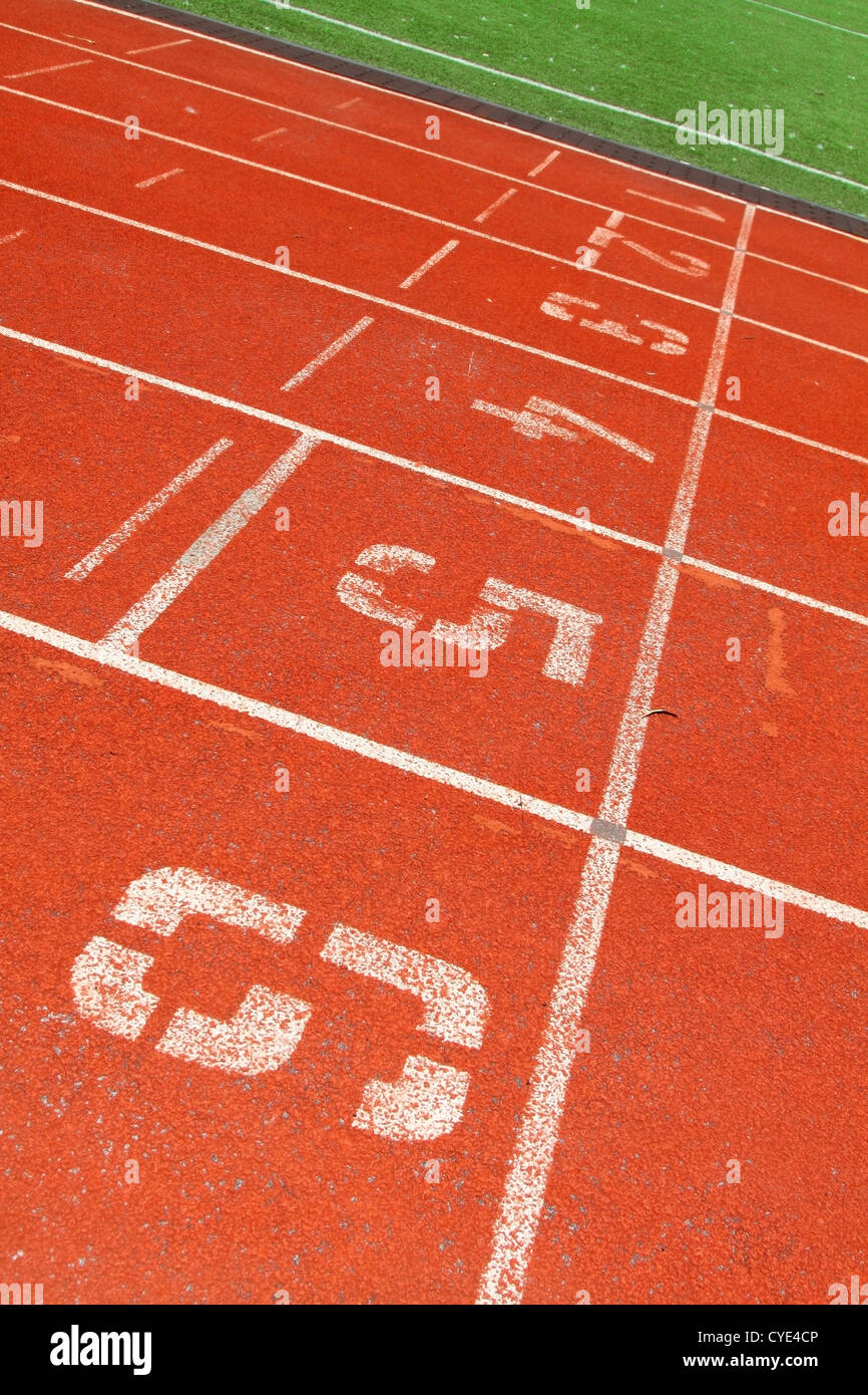Running track for athletes Stock Photo - Alamy