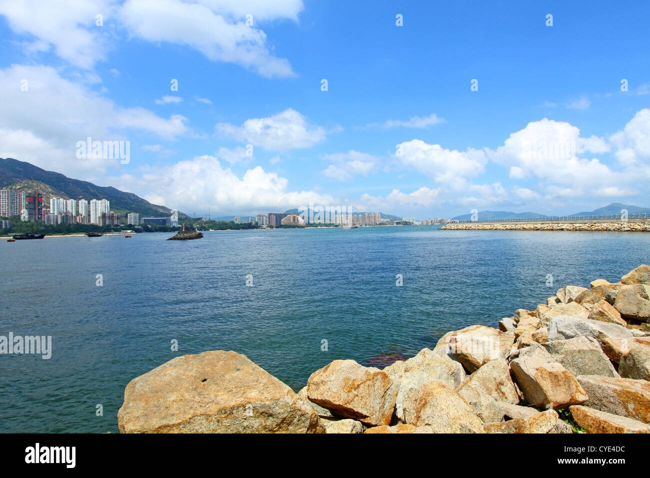 Coastal landscape in Hong Kong at daytime Stock Photo - Alamy