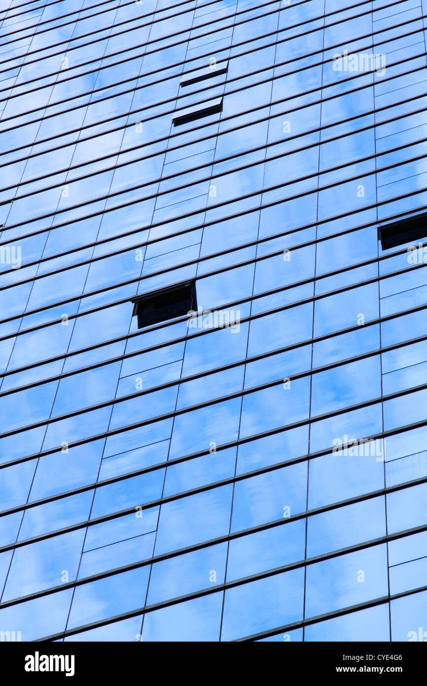 Office windows, blue background Stock Photo - Alamy