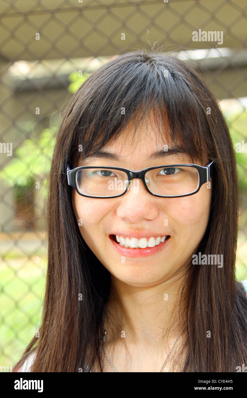Happy asian girl Stock Photo - Alamy