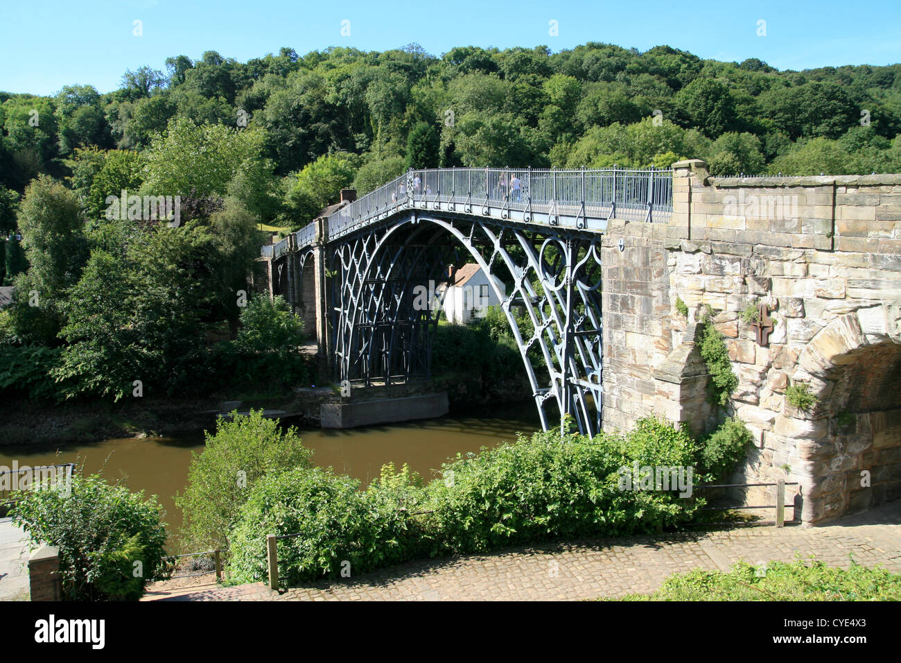 The Iron Bridge and River Severn Ironbridge Shropshire England UK Stock ...