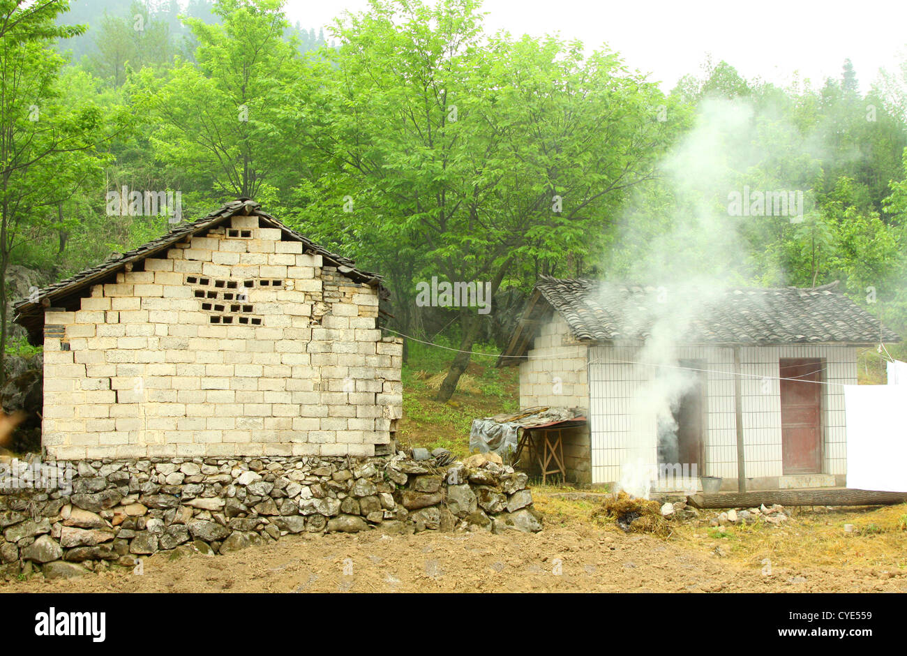 Typical house in countryside of China Stock Photo - Alamy