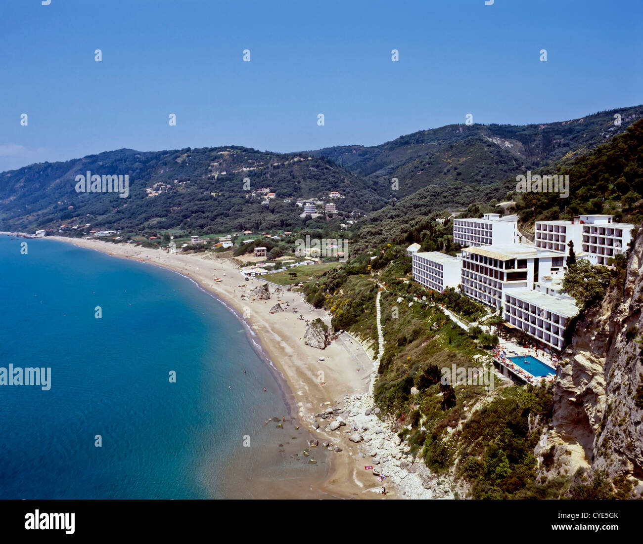 8294. Archival 1980s, Agios Gordios, Corfu, Greece, Europe Stock Photo ...