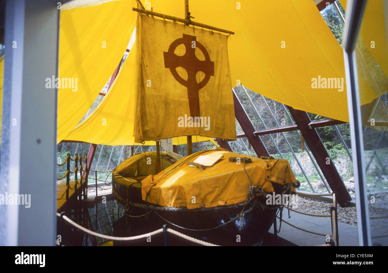 The St Brendan Voyage- Tim Severin - Actual boat Stock Photo - Alamy
