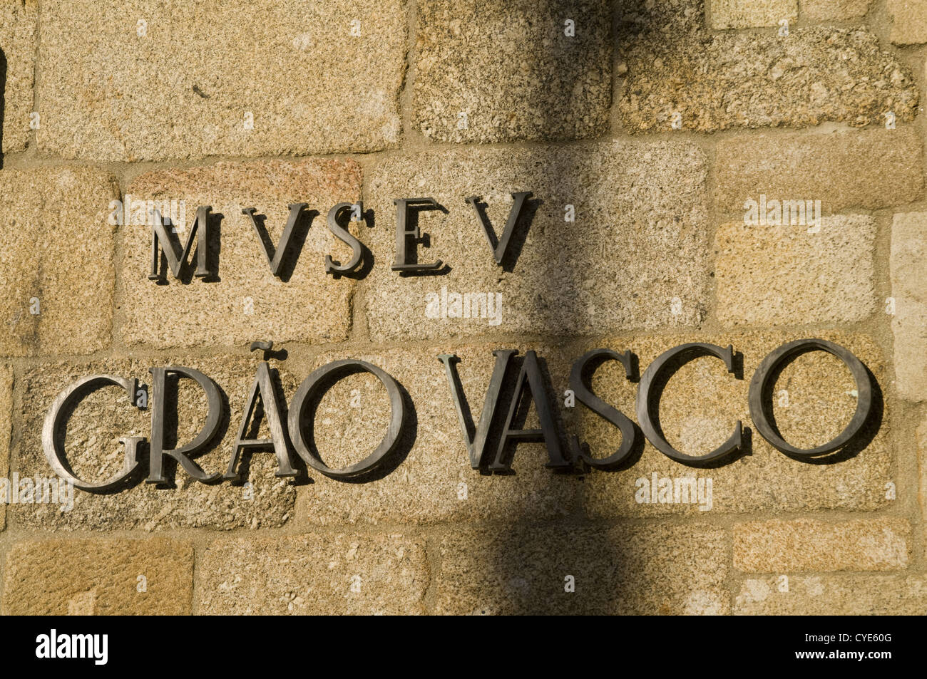 Grão Vasco Museum sign, Viseu, Portugal Stock Photo - Alamy