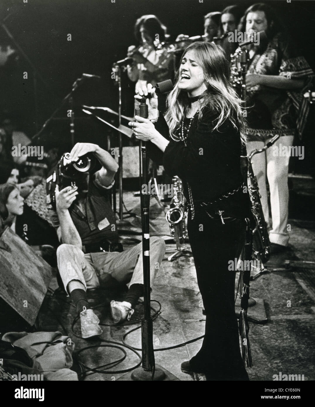 COLD BLOOD Promotional photo of US rock group about 1976 with Lydia ...