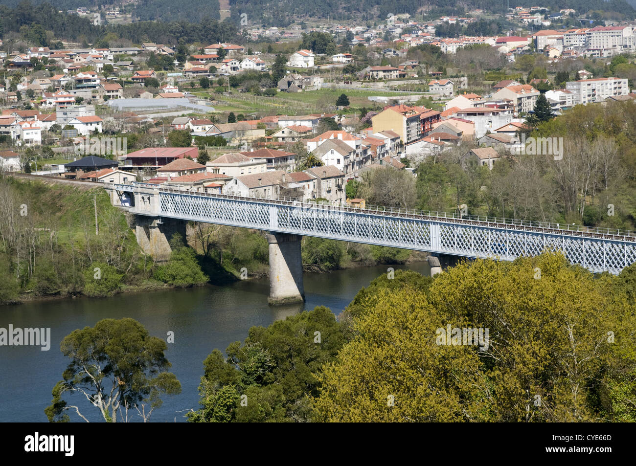 View from the Valença castle in northern Portugal Stock Photo - Alamy