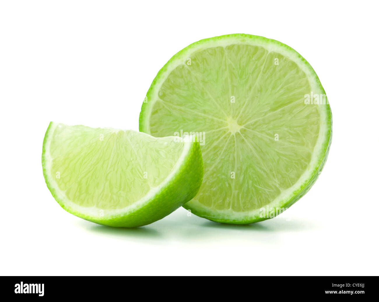 Fresh ripe lime. Isolated on white background Stock Photo - Alamy