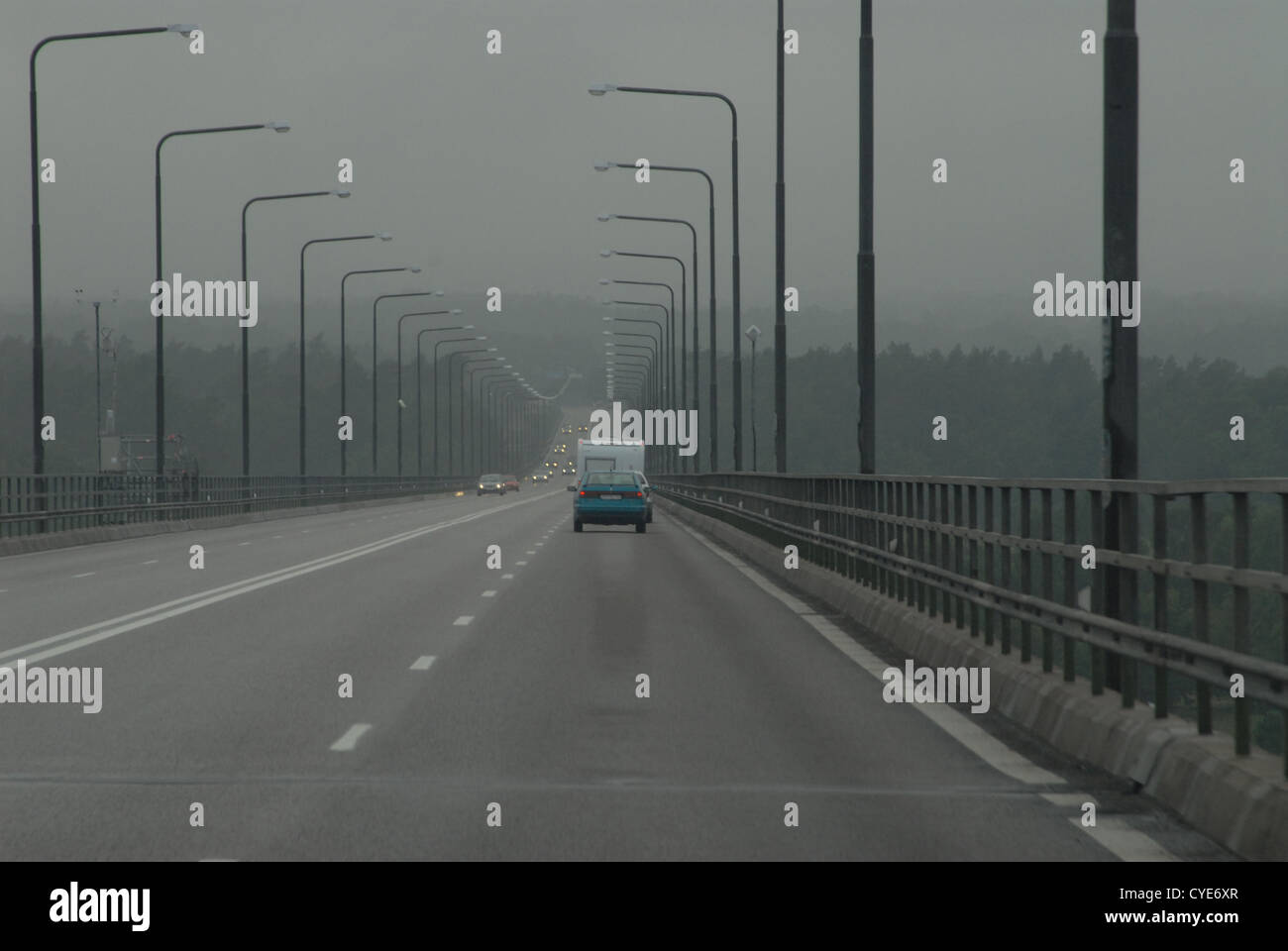 Bridge in bad weather Stock Photo - Alamy