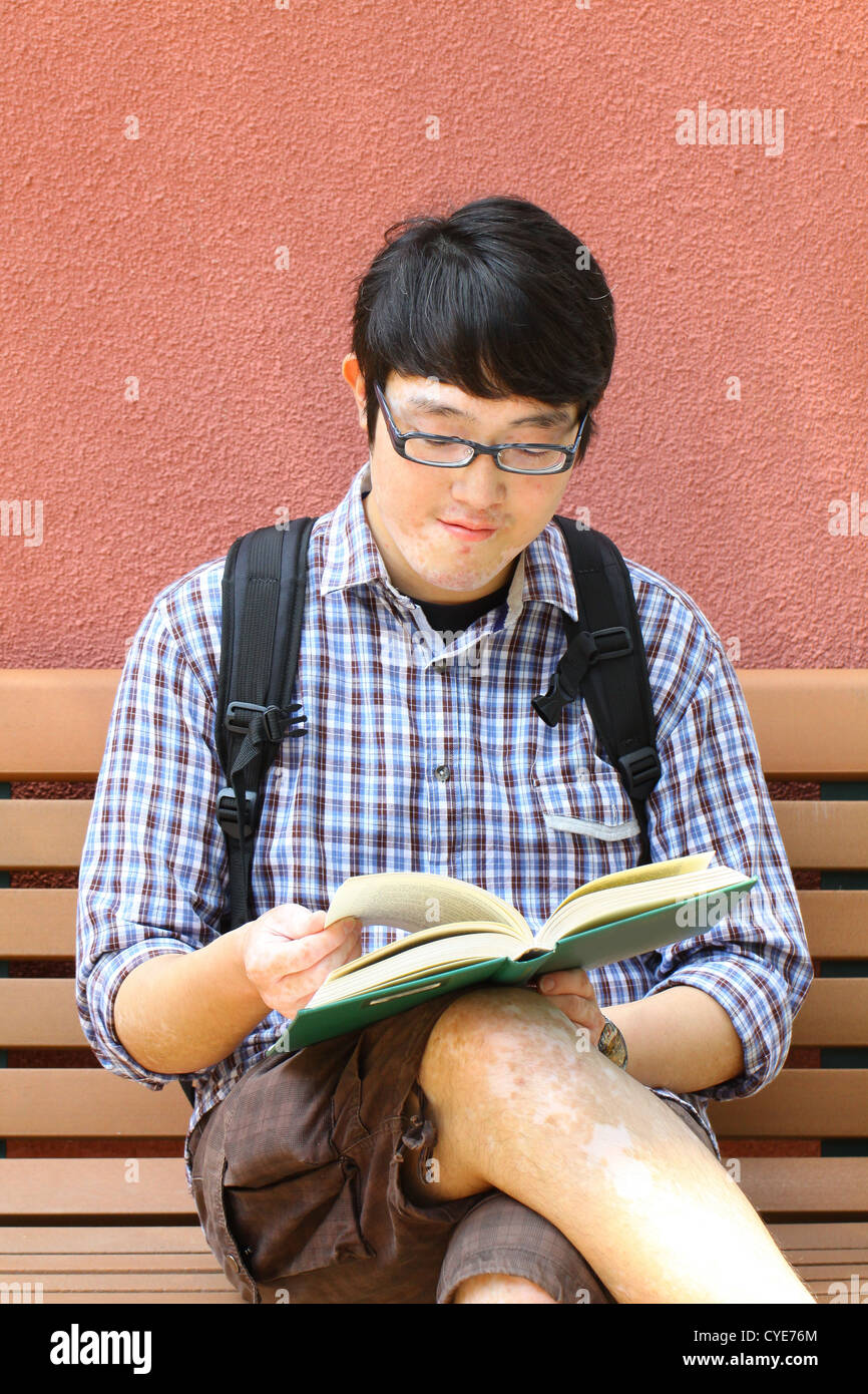 Asian university student boy Stock Photo - Alamy