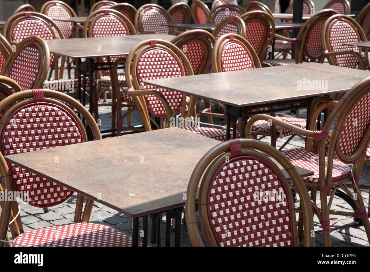 Cafe Tables in Geneva, Switzerland, Europe Stock Photo - Alamy