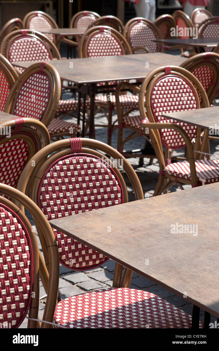 Cafe Tables on Geneva; Switzerland; Europe Stock Photo - Alamy
