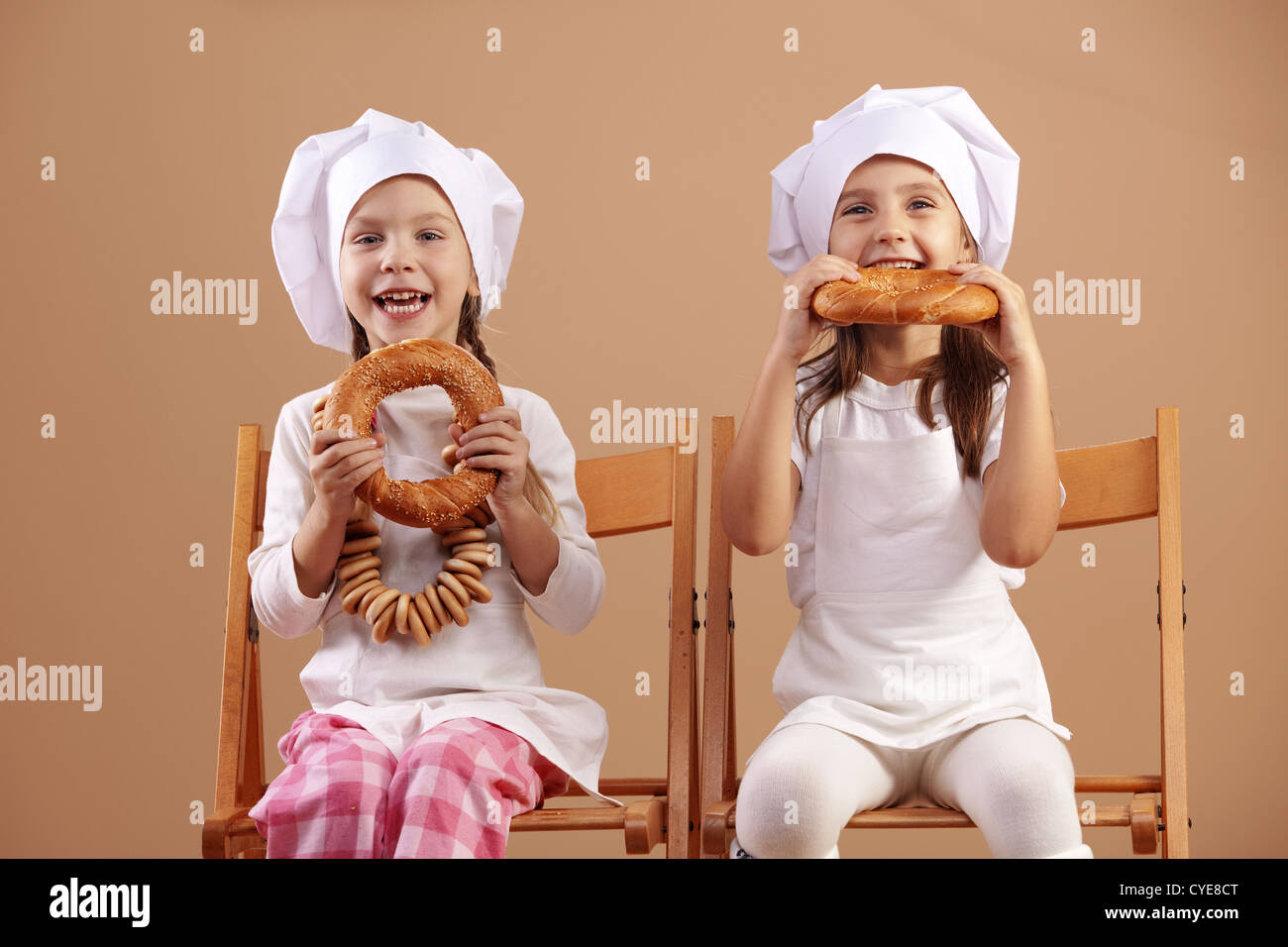 Little cute baker Stock Photo - Alamy