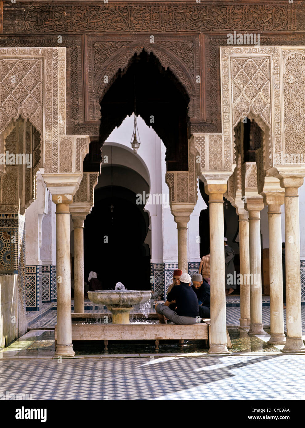 8369. Men washing before entering the Mosque, Fes, Morocco Stock Photo ...