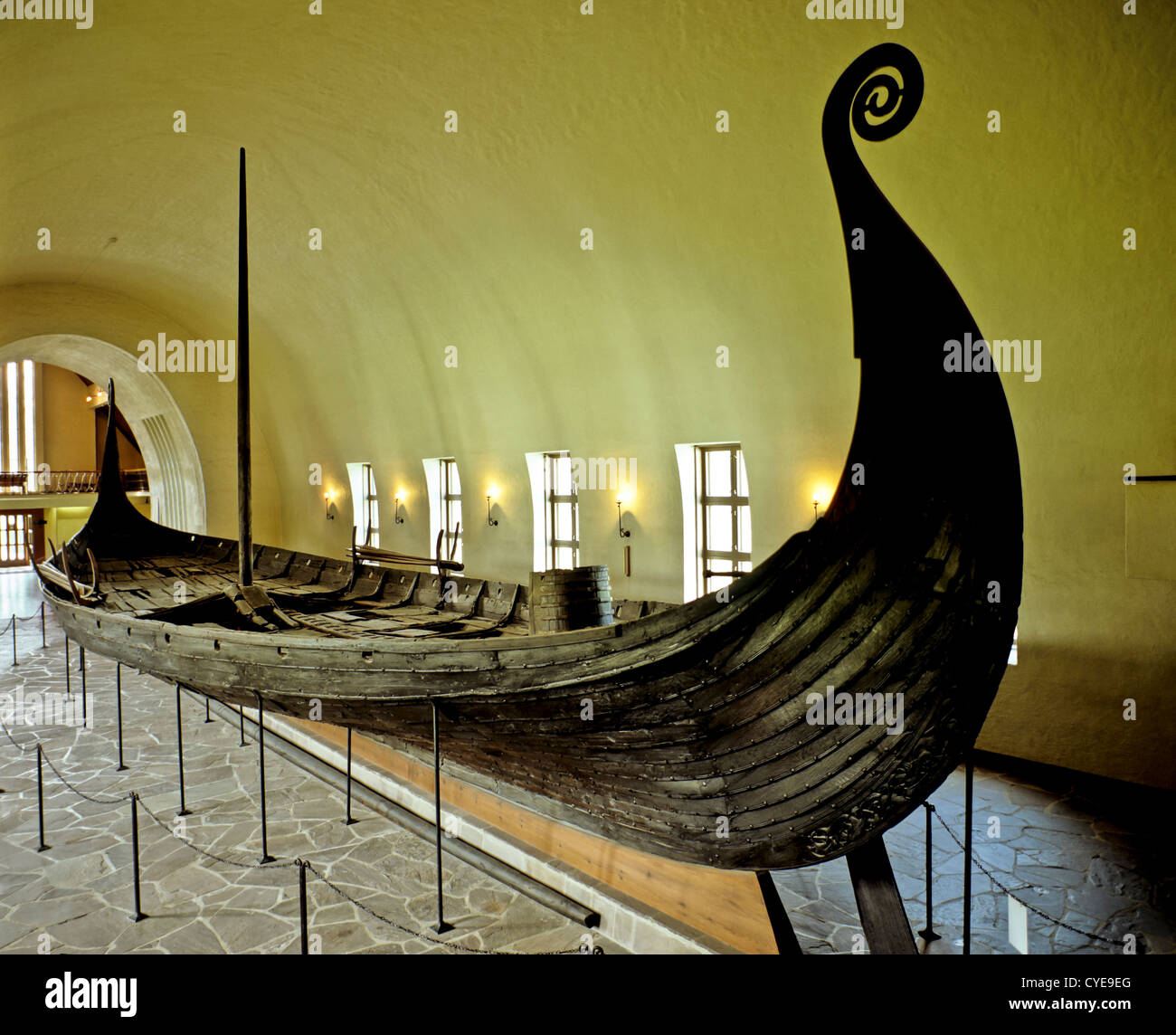 8737. Original Viking Boat, Bygdoy Folk Museum, Oslo, Norway, Europe ...