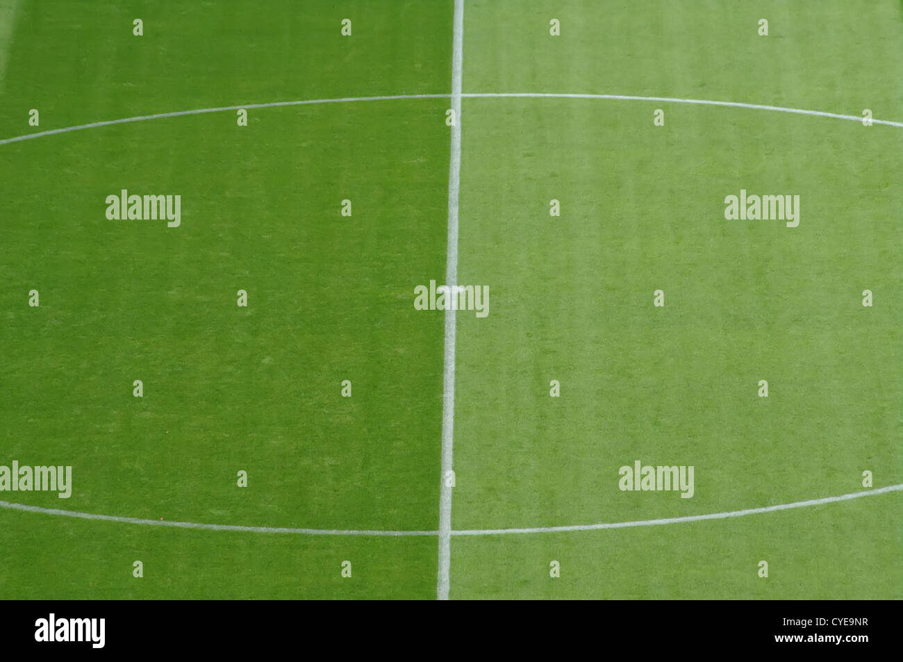 soccer field close-ups of markings of the field Stock Photo - Alamy