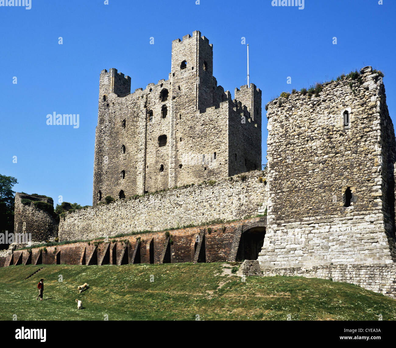 8380. Rochester Castle, Medway, Kent, England, Europe Stock Photo - Alamy