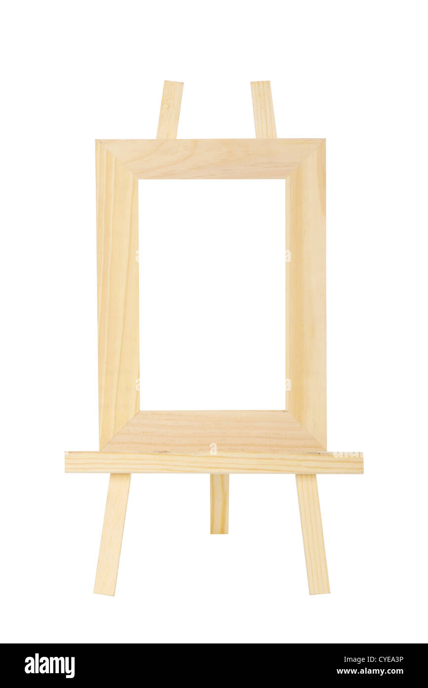 Wooden frame for painting or picture on white background Stock Photo ...