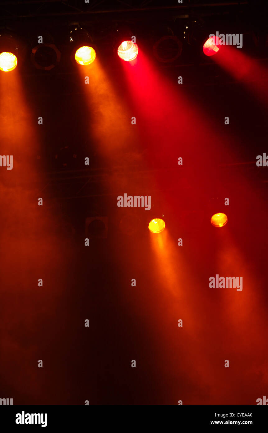 Disco lights at a big pop concert Stock Photo - Alamy