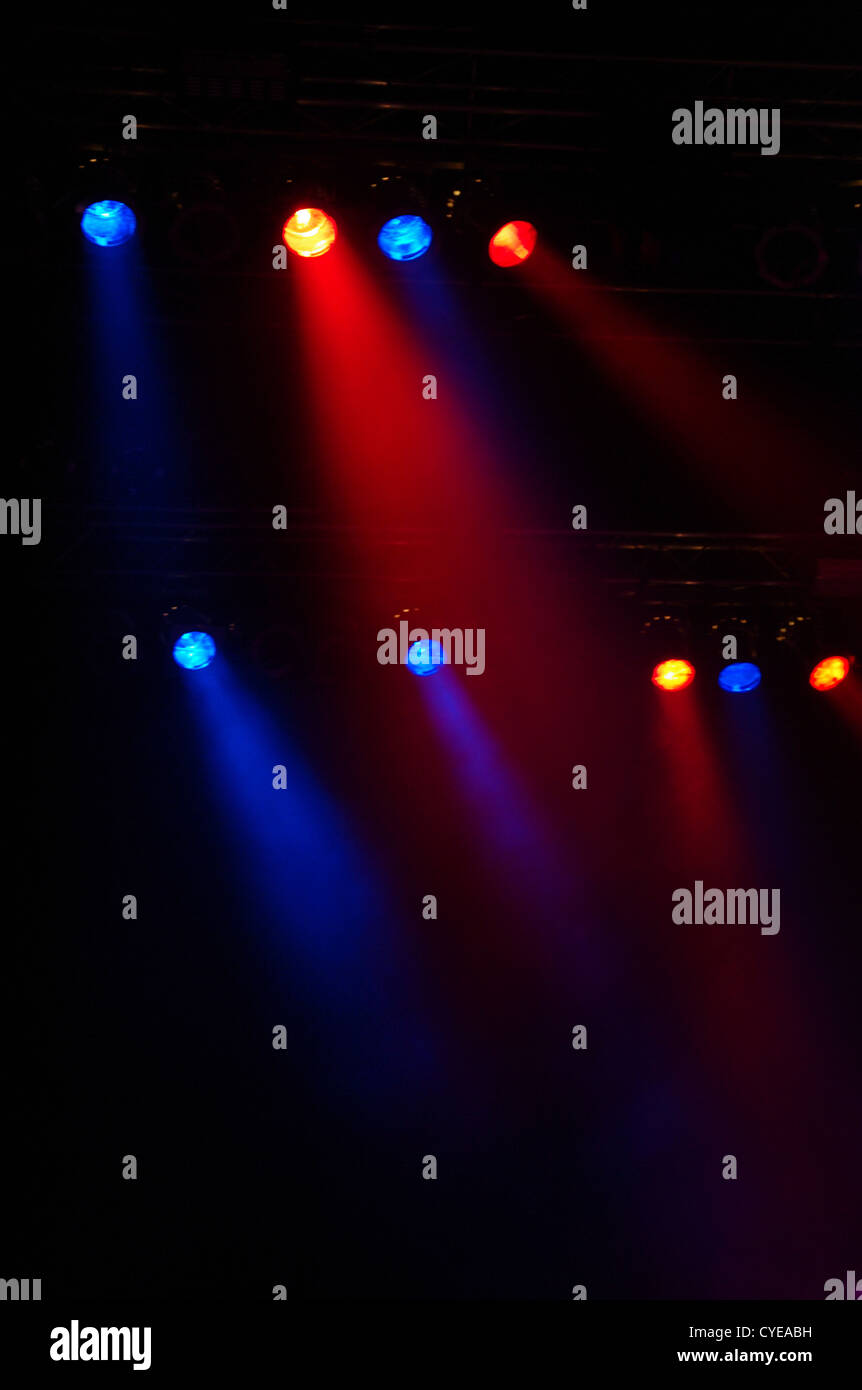 Disco lights at a big pop concert Stock Photo - Alamy