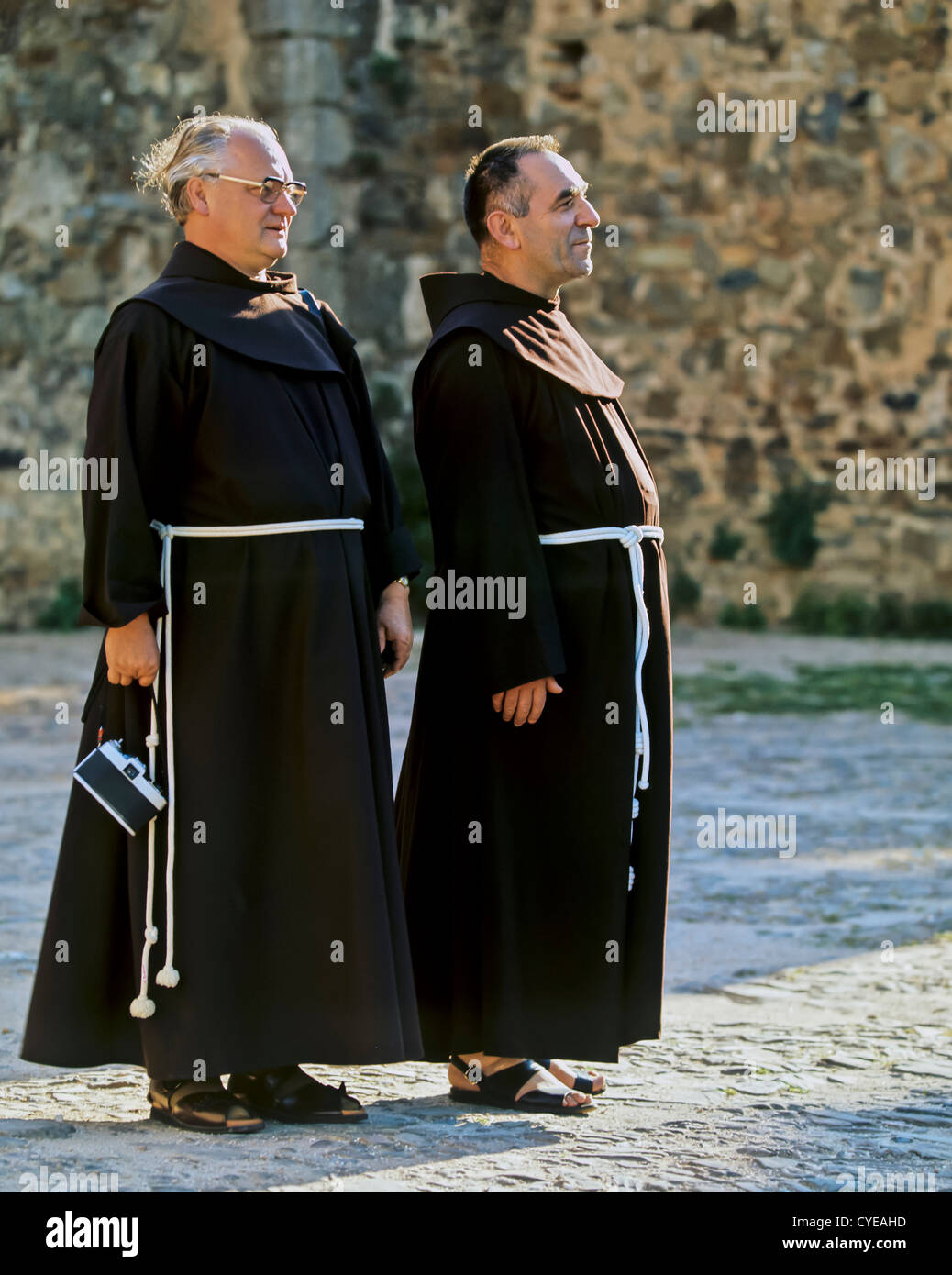 Two monks hi-res stock photography and images - Alamy