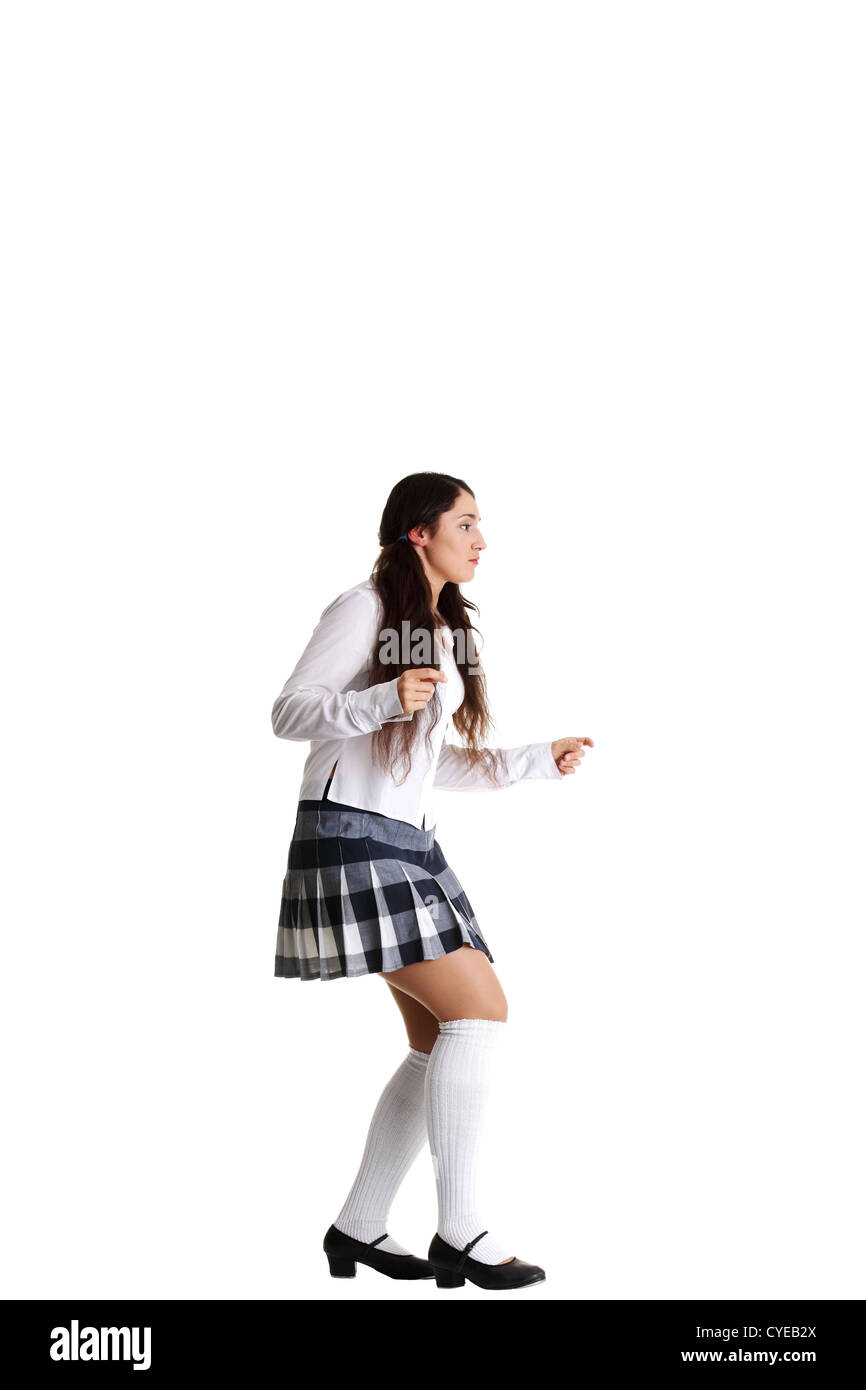 Female tap dancer, isolated on white Stock Photo - Alamy