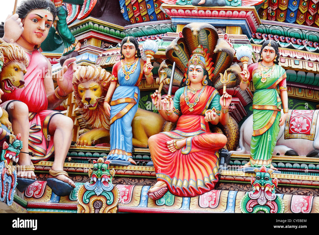 hindu temple statue Stock Photo - Alamy