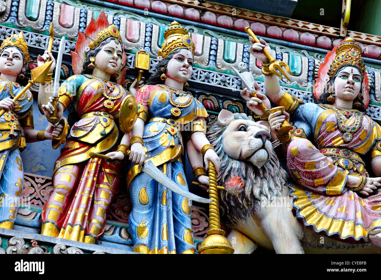 hindu temple statue Stock Photo - Alamy