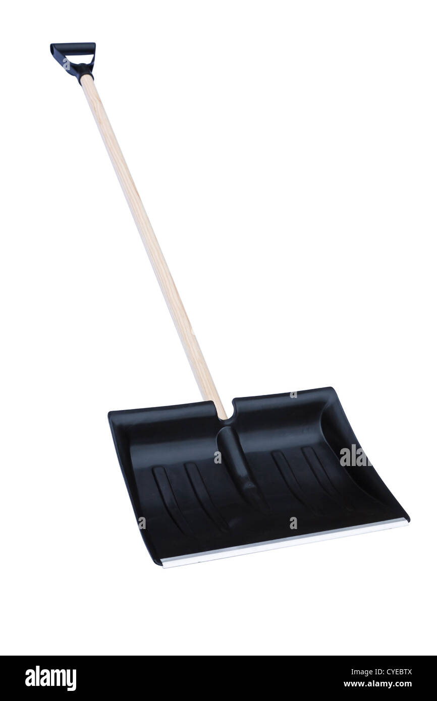 Snow shovel isolated on a white background with clipping path Stock ...
