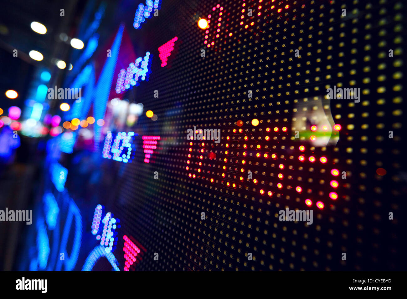 stock market price display abstract Stock Photo - Alamy