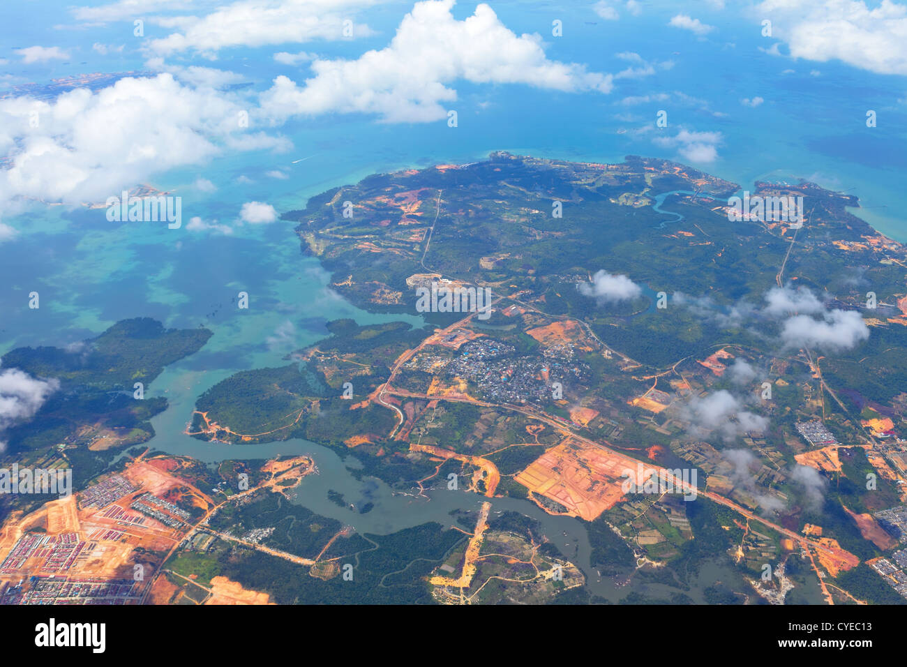aerial picture of non-urban city Stock Photo - Alamy