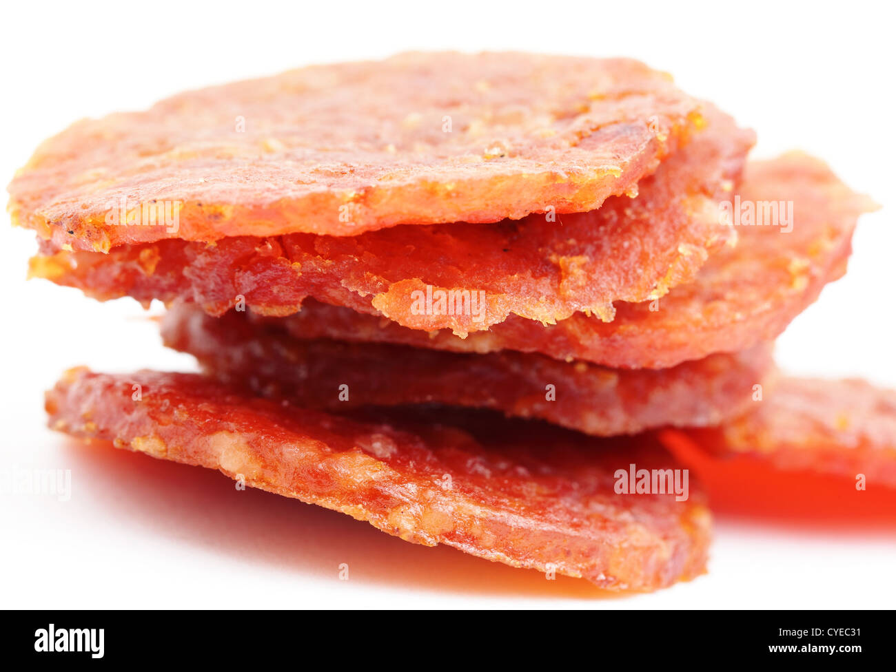 dried pork snack from singapore Stock Photo - Alamy