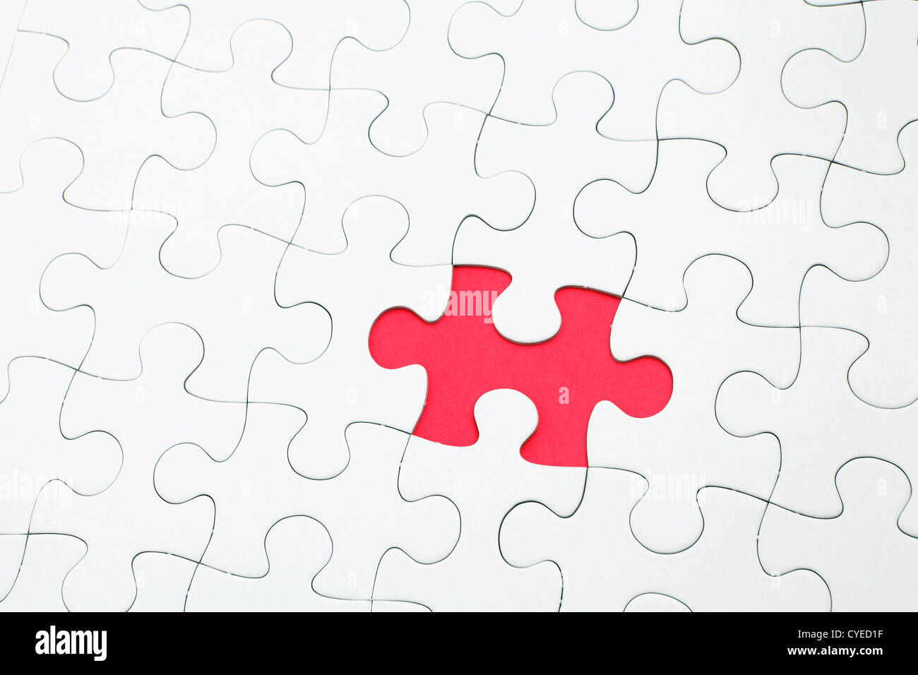 puzzle with missing part Stock Photo - Alamy