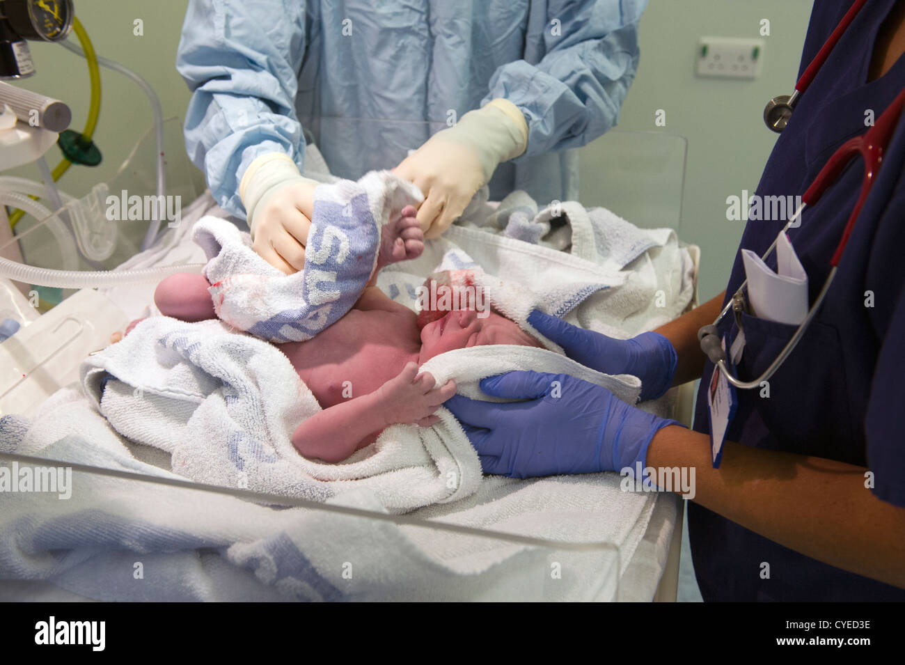First baby to be delivered hi-res stock photography and images - Alamy