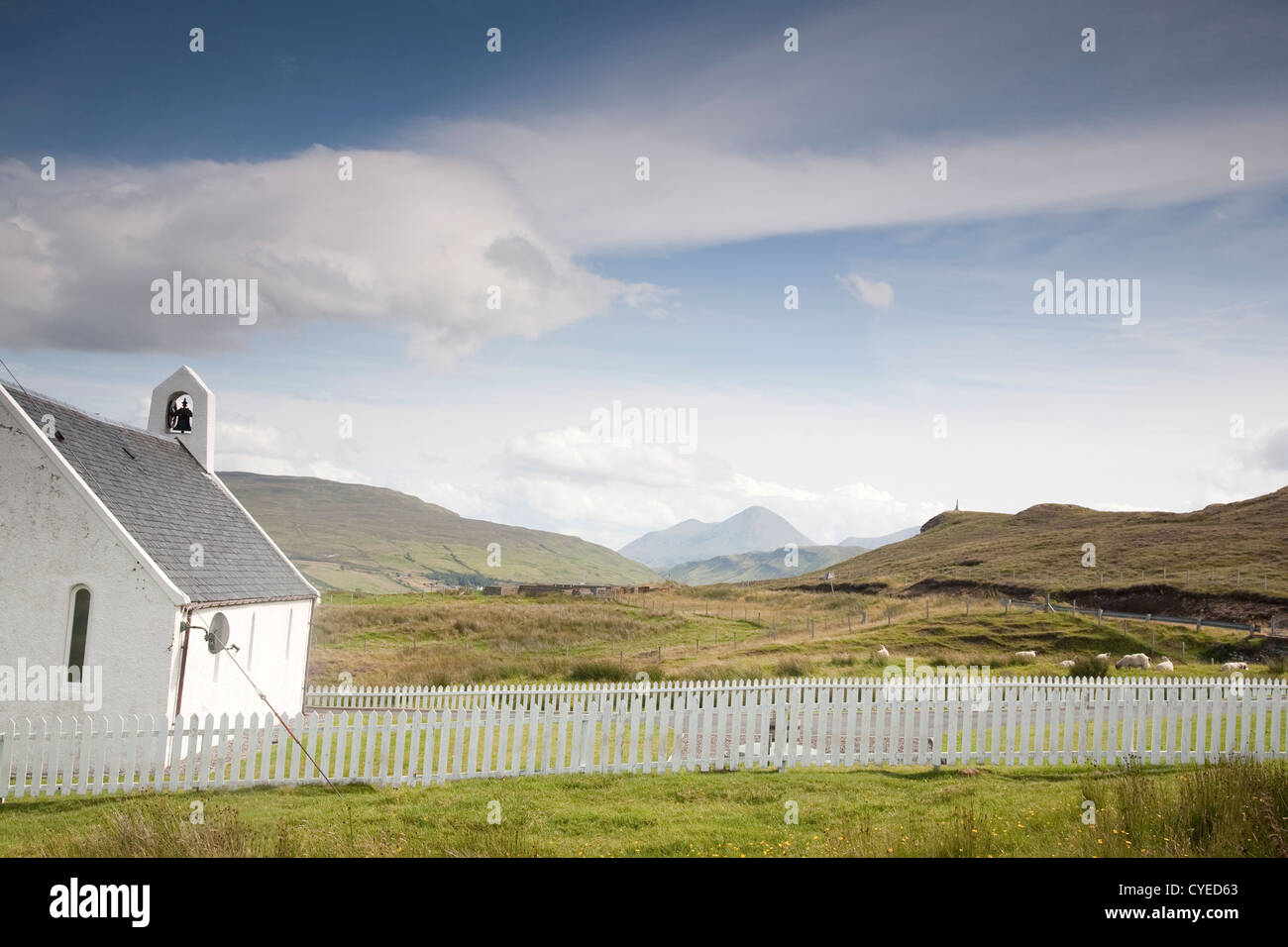 Church in Carbost, Isle of Skye, Scotland, UK Stock Photo - Alamy