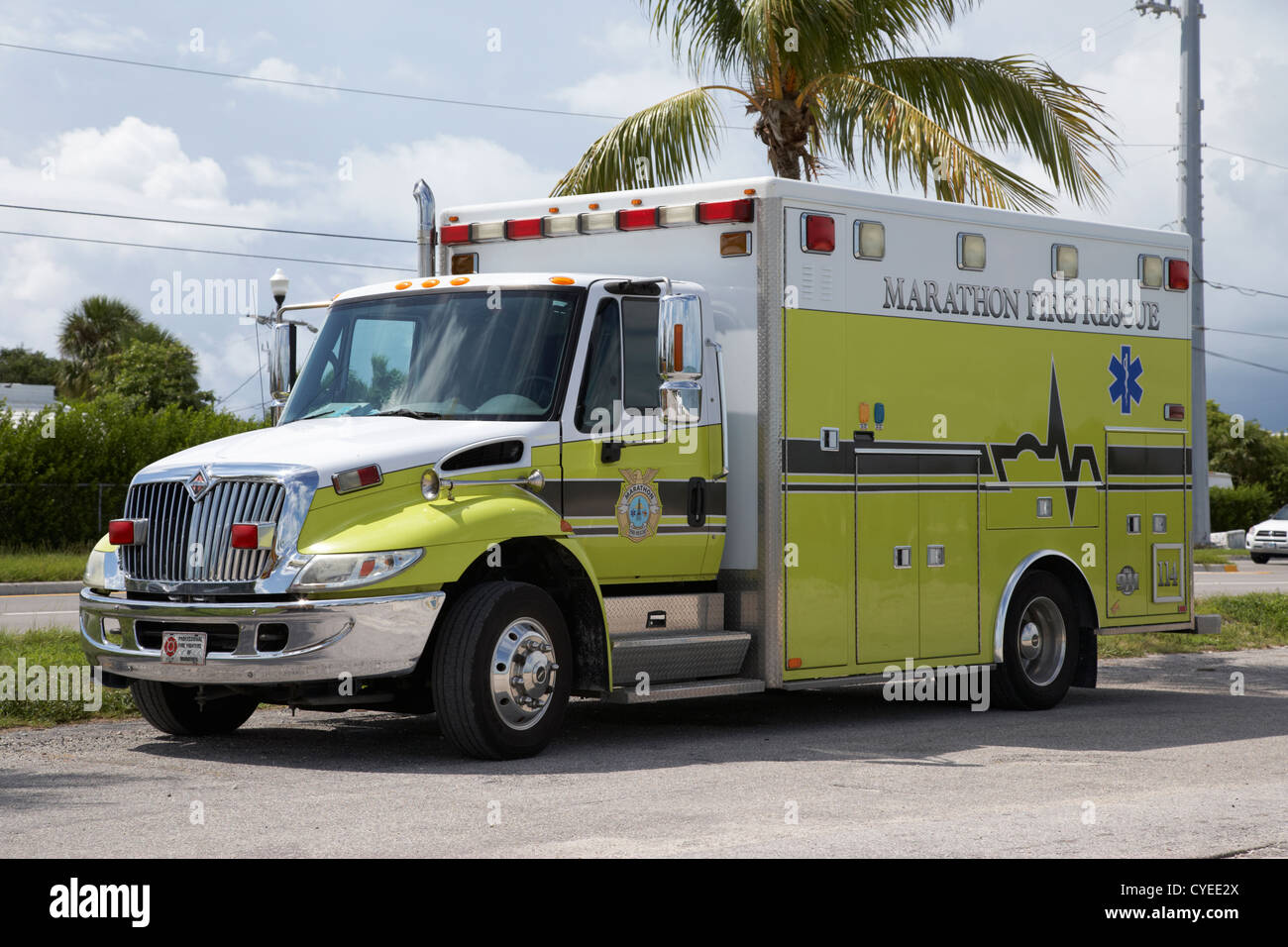 city of marathon fire engine rescue vehicle emergency paramedic ...