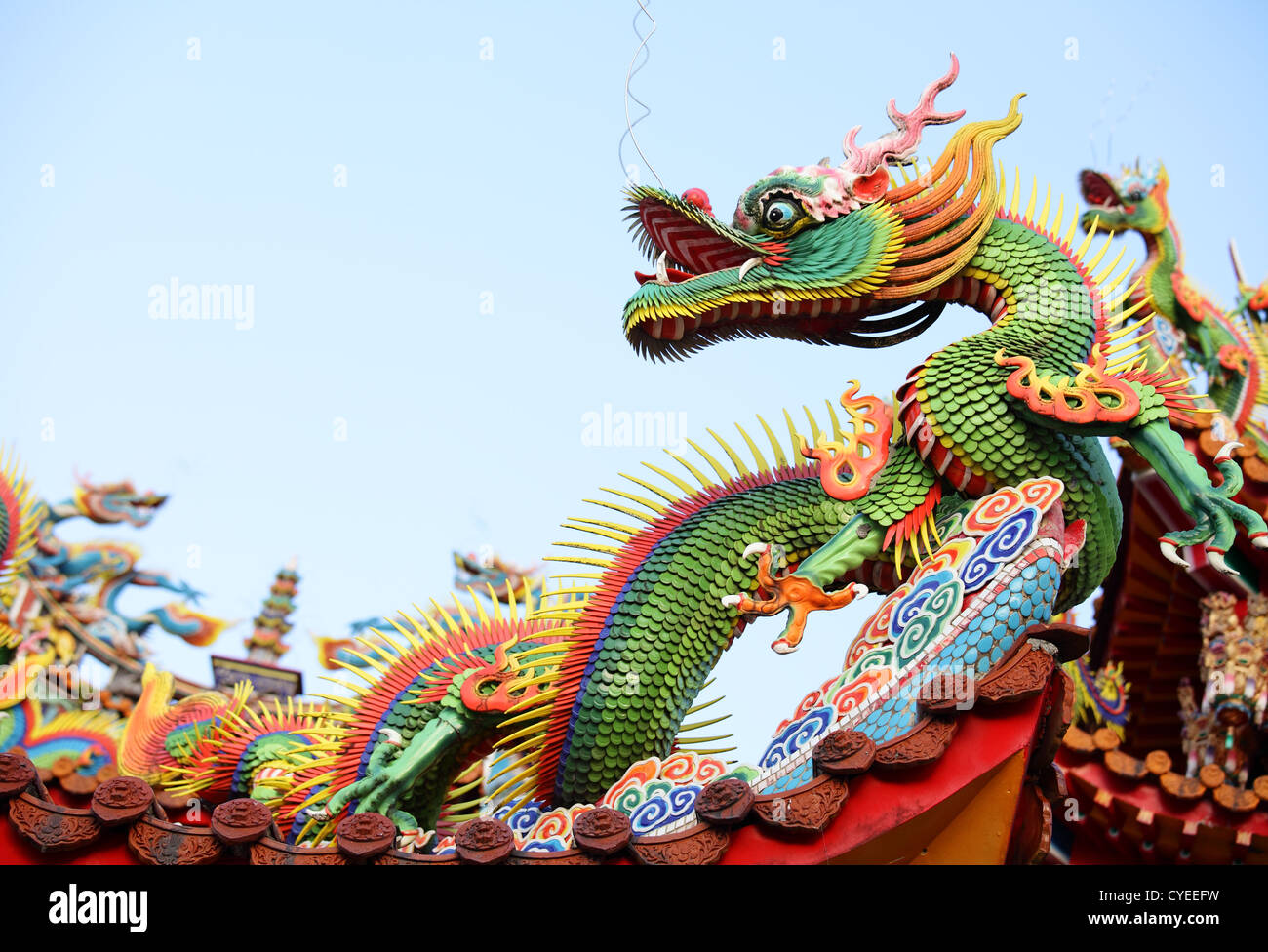 Asian temple dragon Stock Photo - Alamy