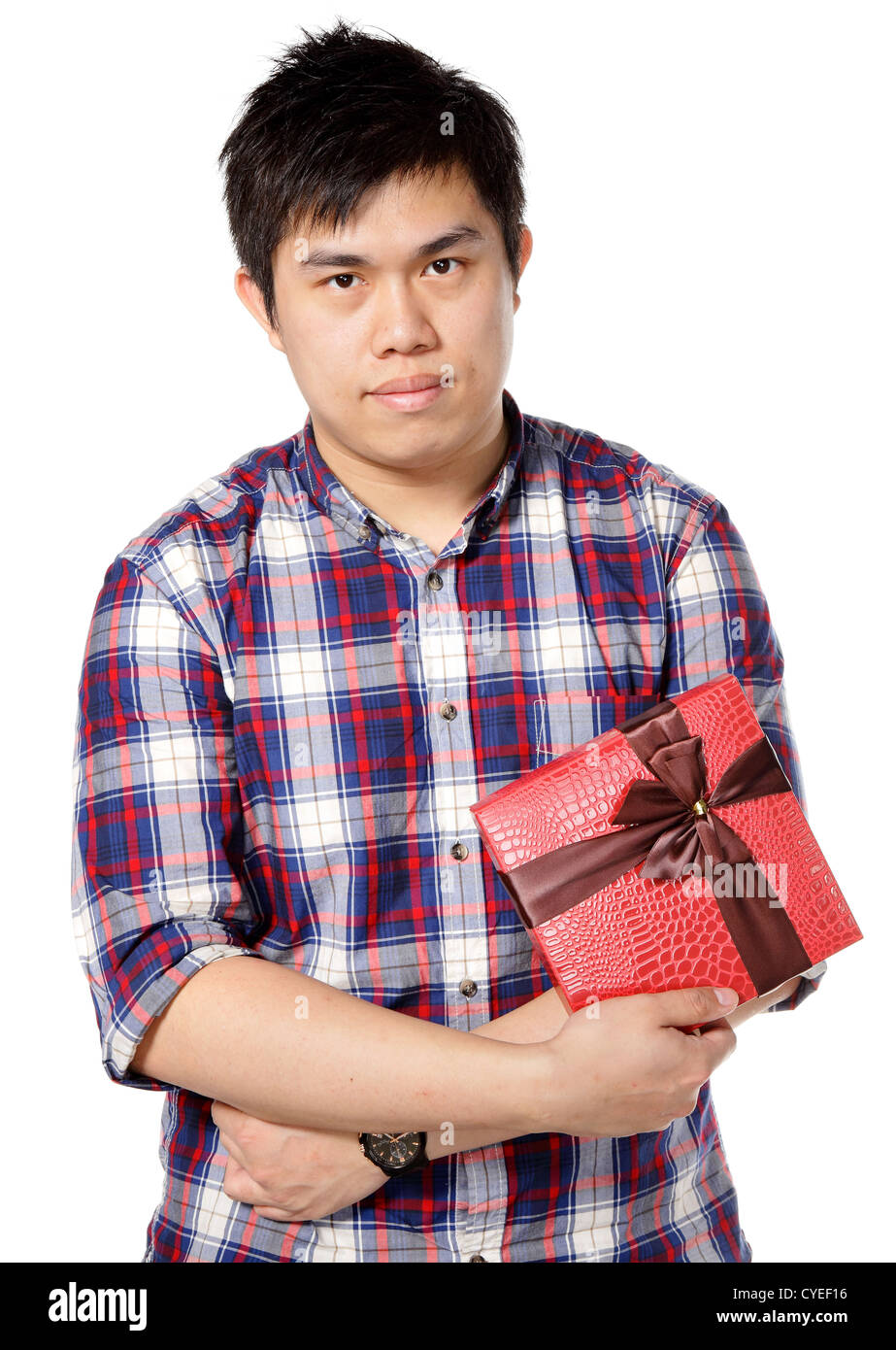man give gift Stock Photo - Alamy