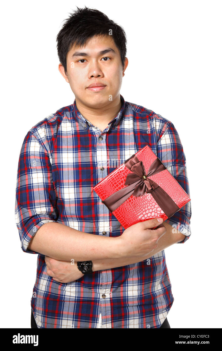 man give gift Stock Photo - Alamy
