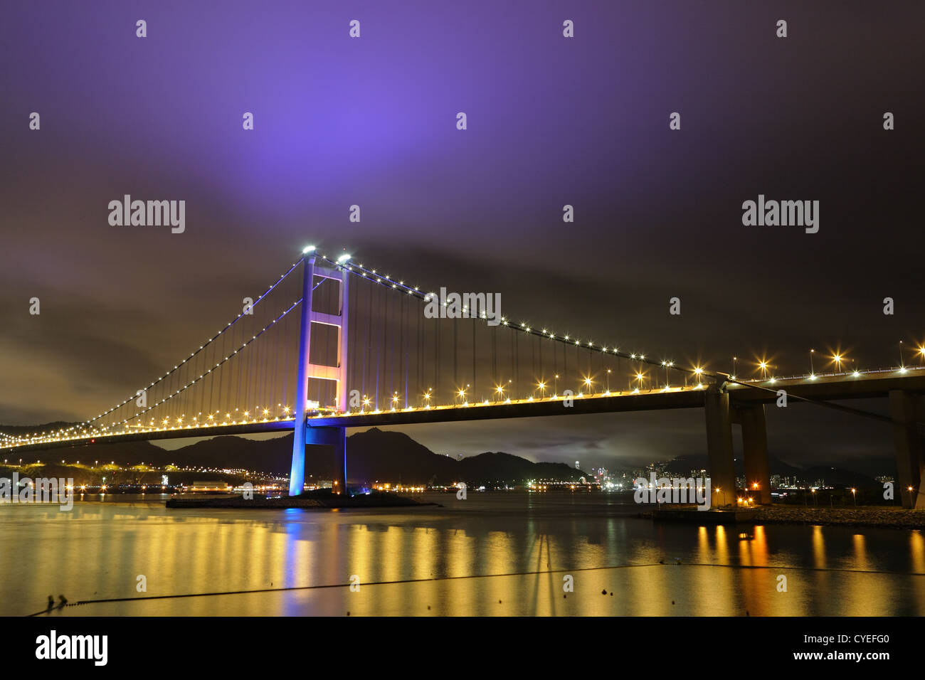 Tsing Ma Bridge in Hong Kong Stock Photo - Alamy