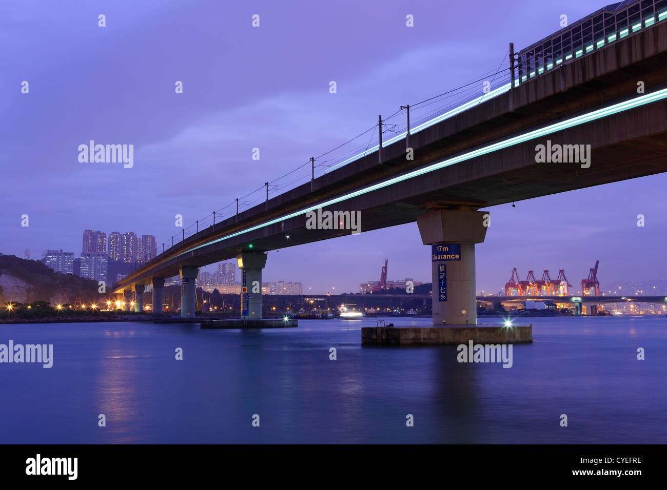 bridge over the sea in Hong Kong Stock Photo - Alamy