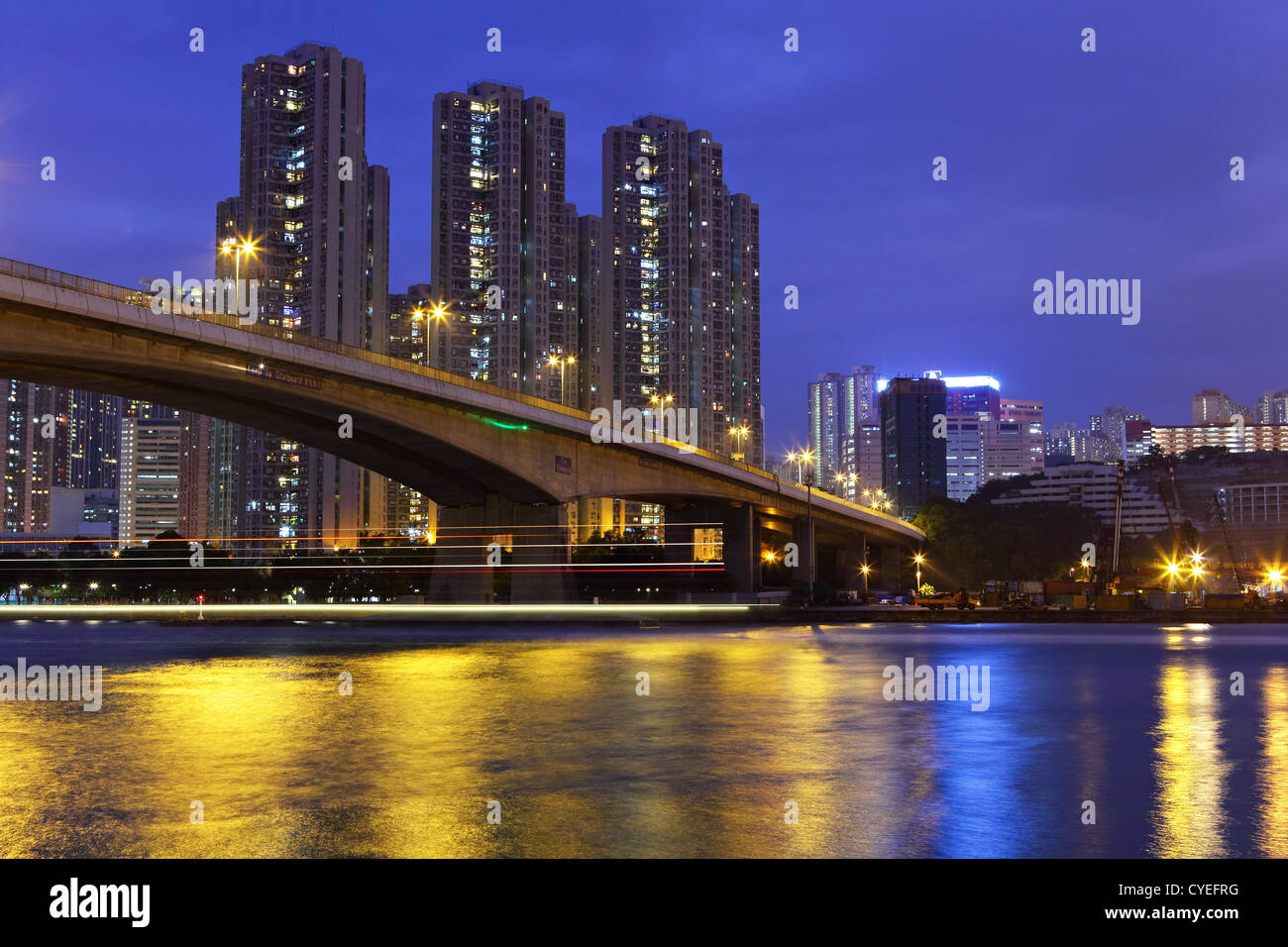 bridge over the sea in Hong Kong Stock Photo - Alamy