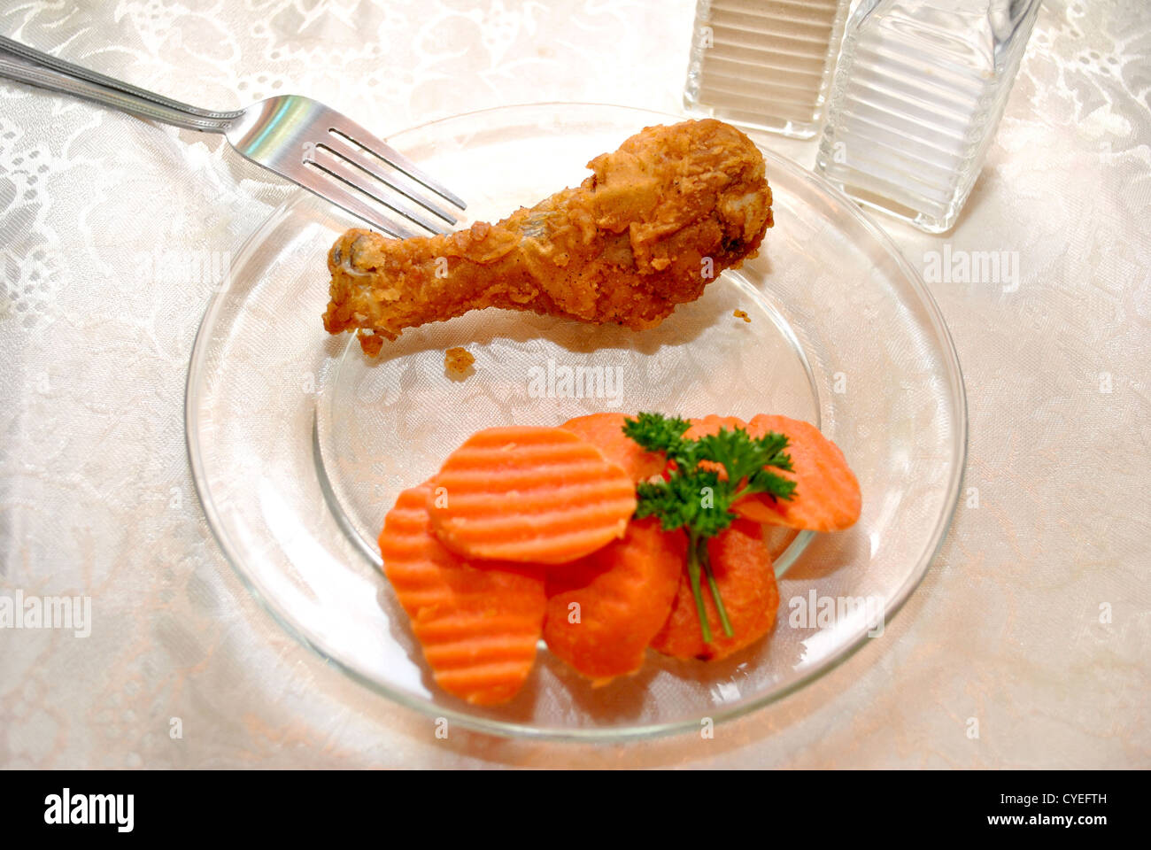 Fried Chicken Dinner Plate