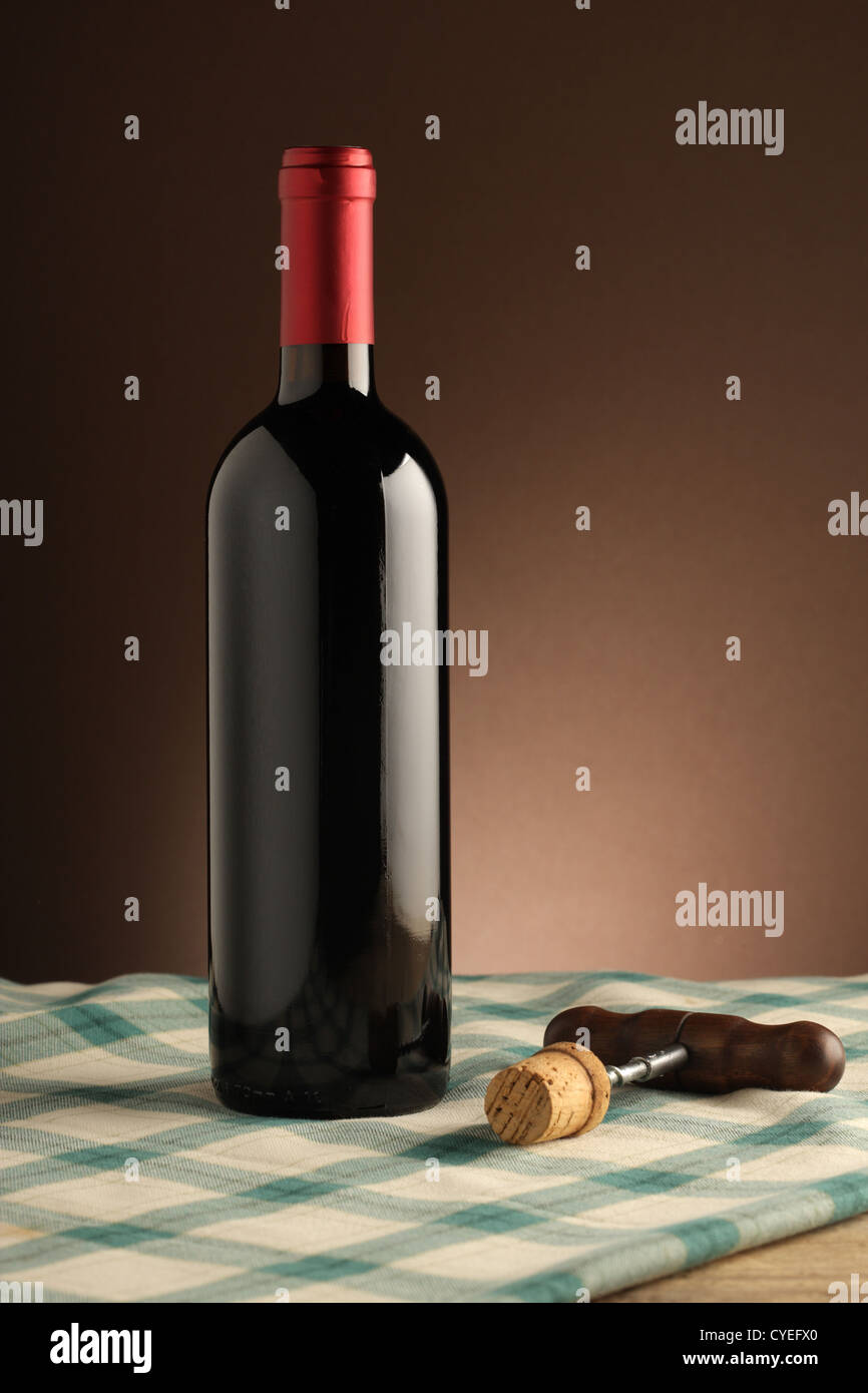 red wine bottle Stock Photo - Alamy