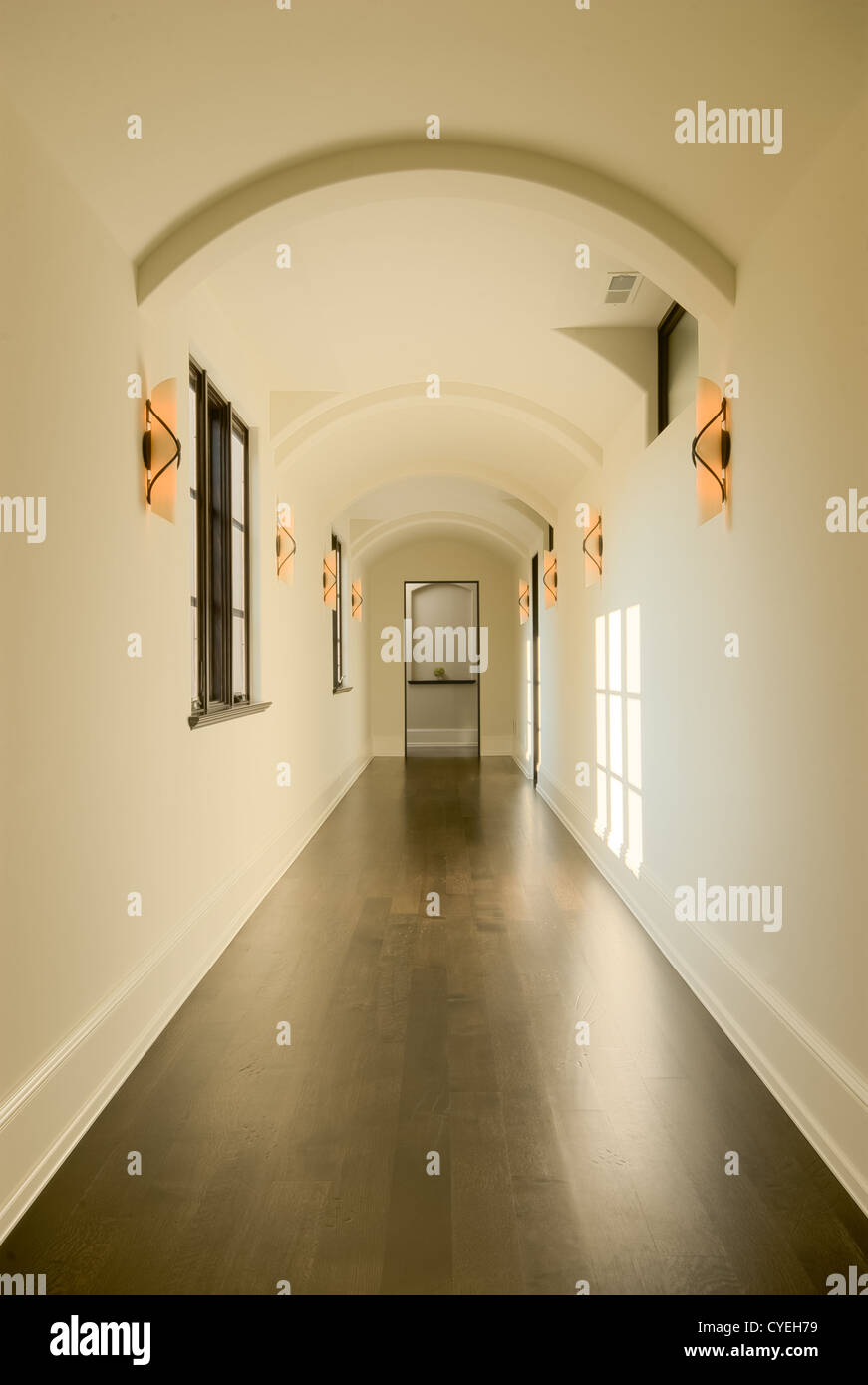 A newly developed, modern Italian designed interior hallway Stock Photo ...