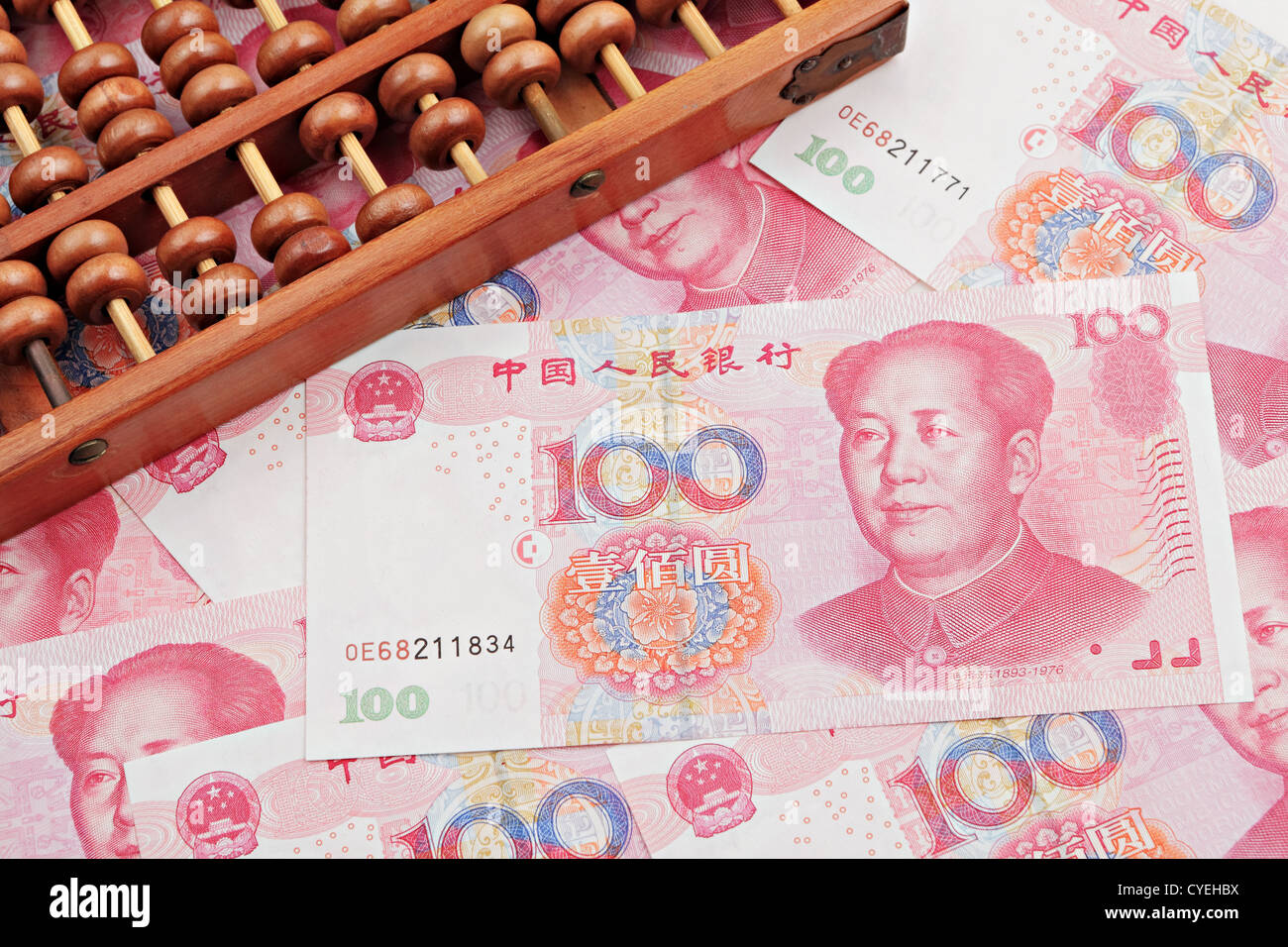 abacus and china rmb Stock Photo - Alamy