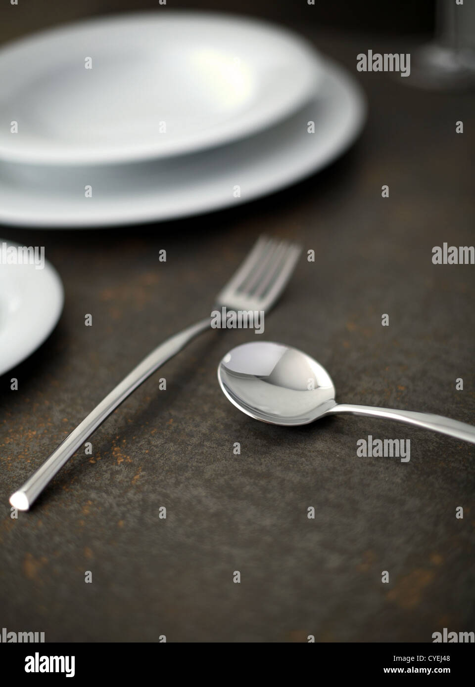 Elegant close up of a restaurant table,soft focus Stock Photo - Alamy