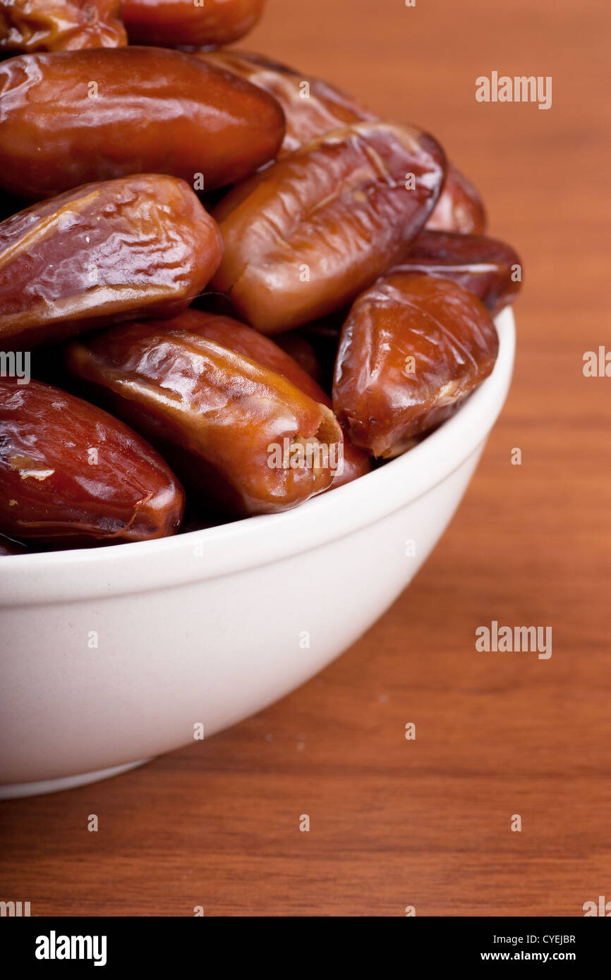 Dates in a bowl Stock Photo - Alamy