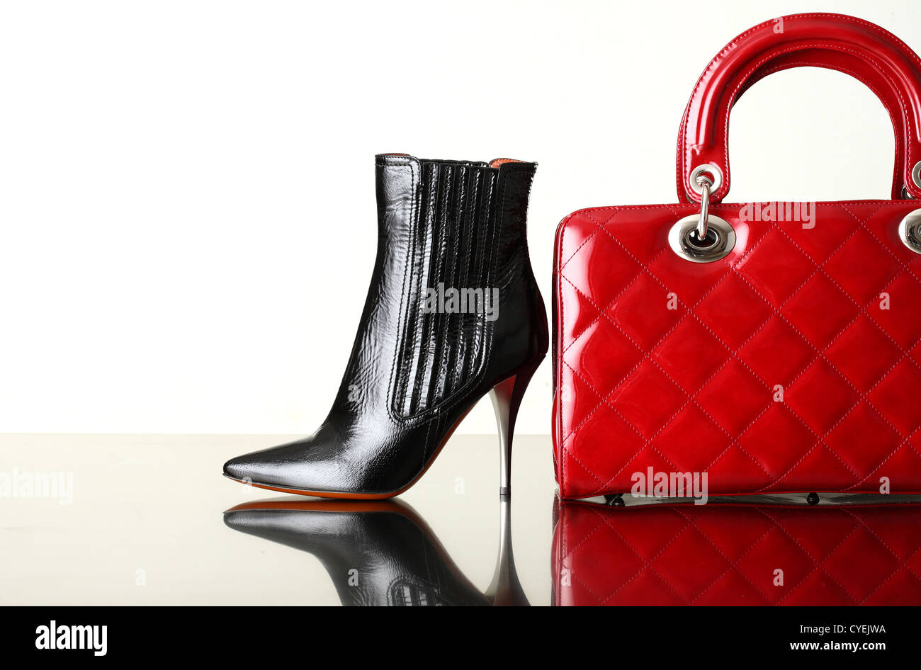 shoes and handbag, fashion photo Stock Photo - Alamy